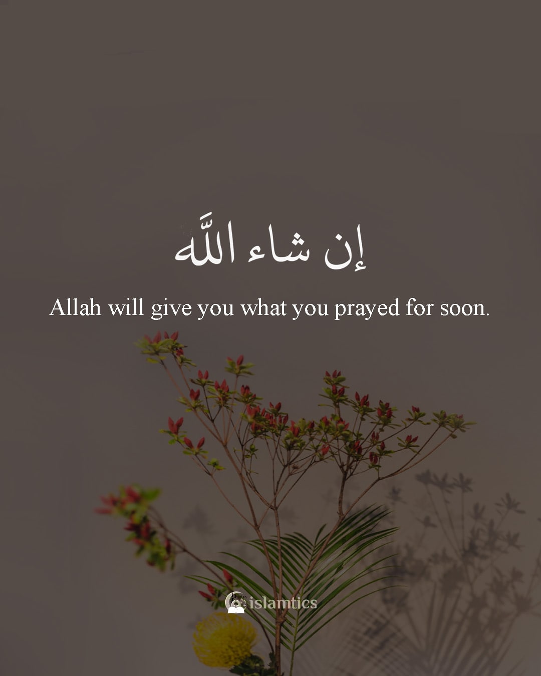 Allah will give you what you prayed for soon. insha Allah | islamtics