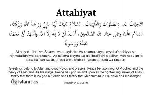Attahiyat Lillahi wa Salawat Full Dua & Variations in Arabic, English ...