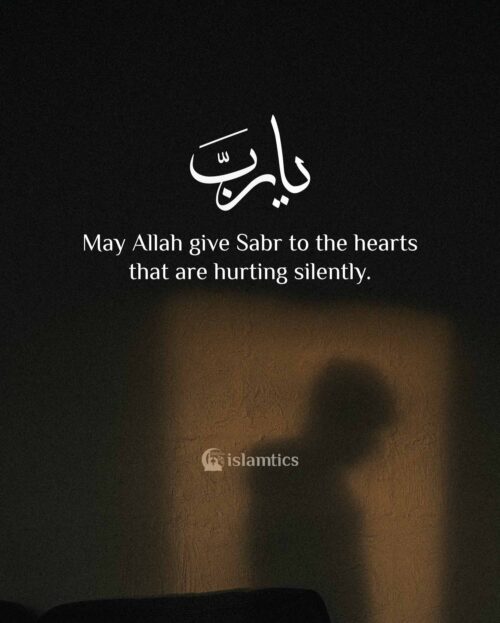May Allah give Sabr to the hearts that are hurting silently. | islamtics