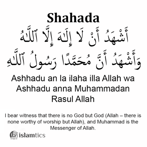 The Shahada Meaning, in English, Arabic & Pronunciation (Shahadah ...