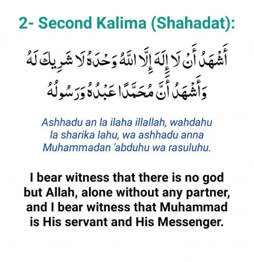 All 6 Kalimas in Transliteration, Arabic & Meaning | islamtics