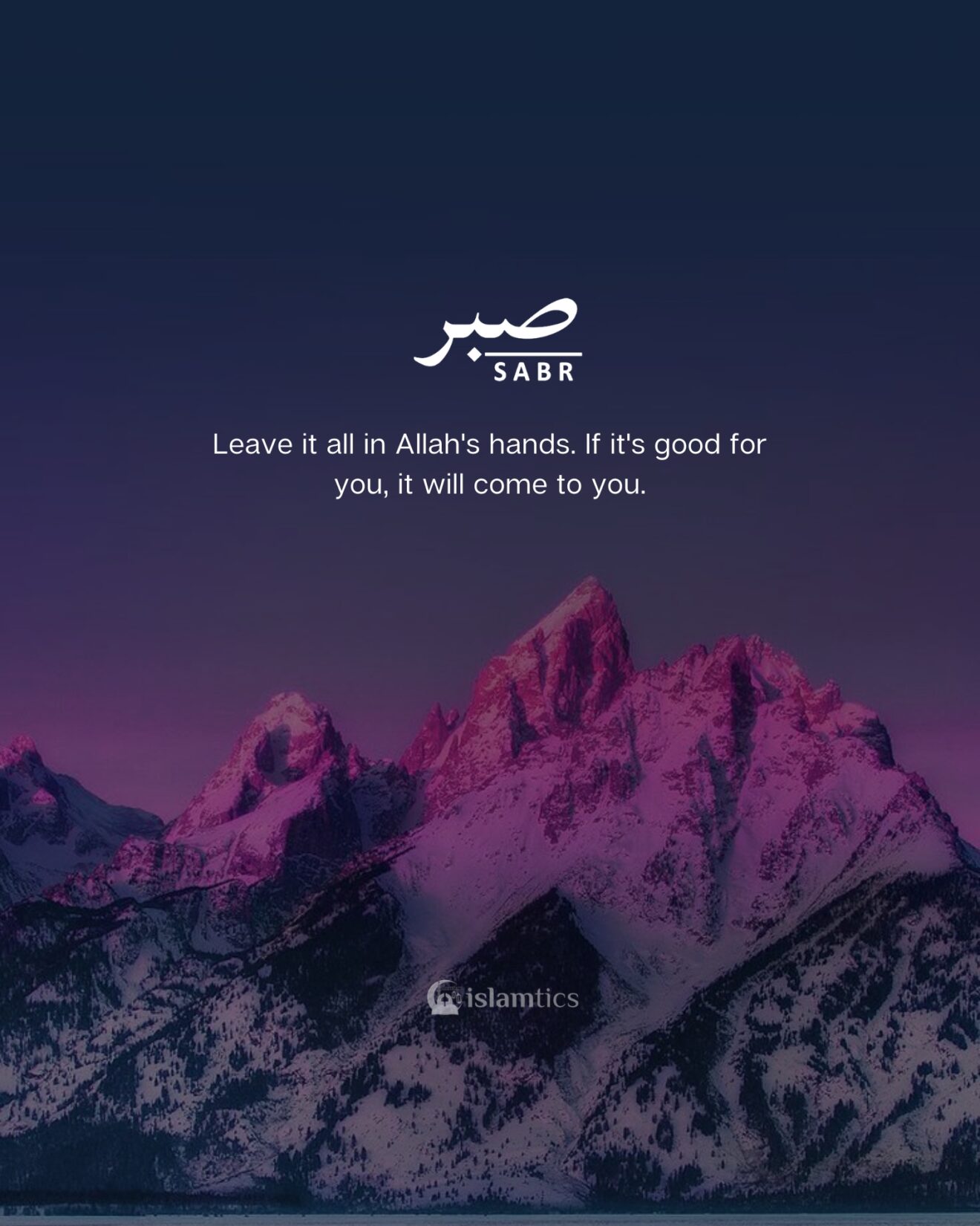 Leave it all in Allah's hands. If it's good for you, it will come to ...